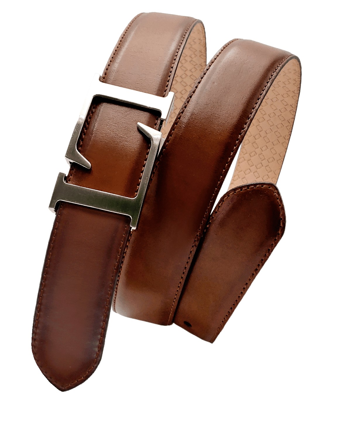 Cinturón de hombre de Leyva de piel de toro